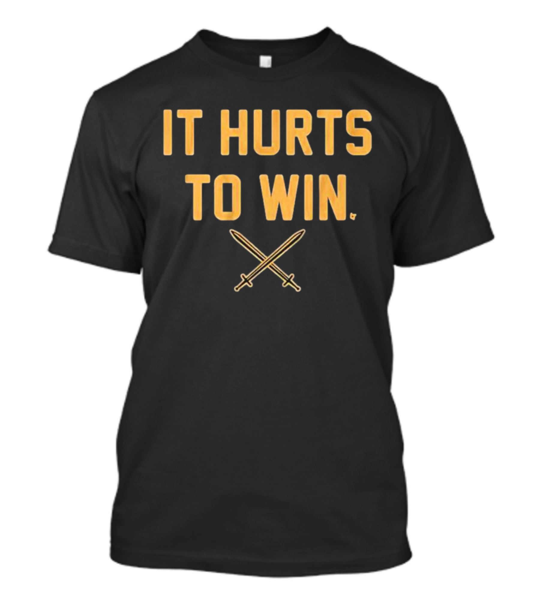 Vegas Golden Knights It Hurts To Win Swords Crossing Victory T-Shirt