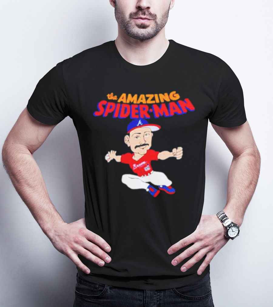 Spencer Strider Atlanta Braves The Amazing Spider-Man Baseball Fusion T-Shirt