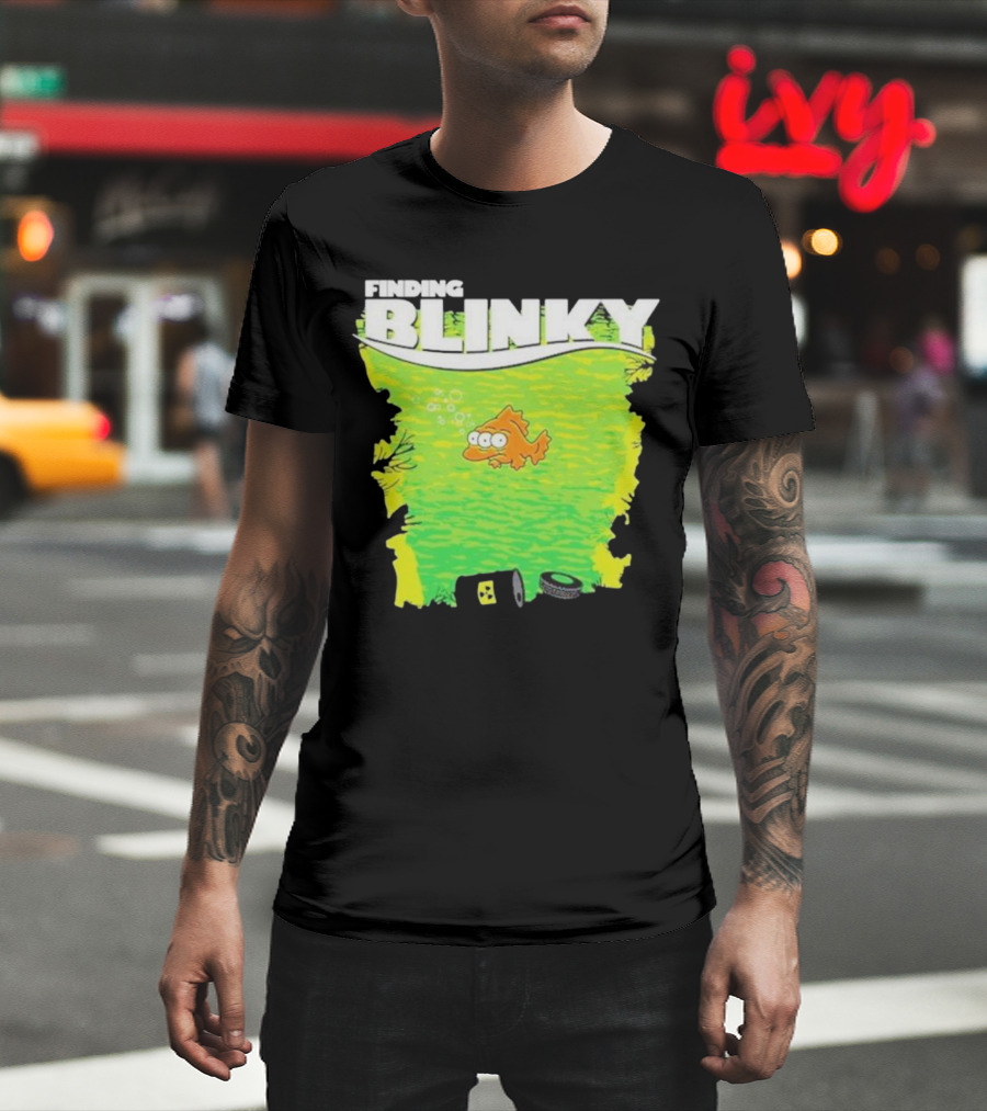 Finding Blinky Three-Eyed Fish Dump Reference T-Shirt