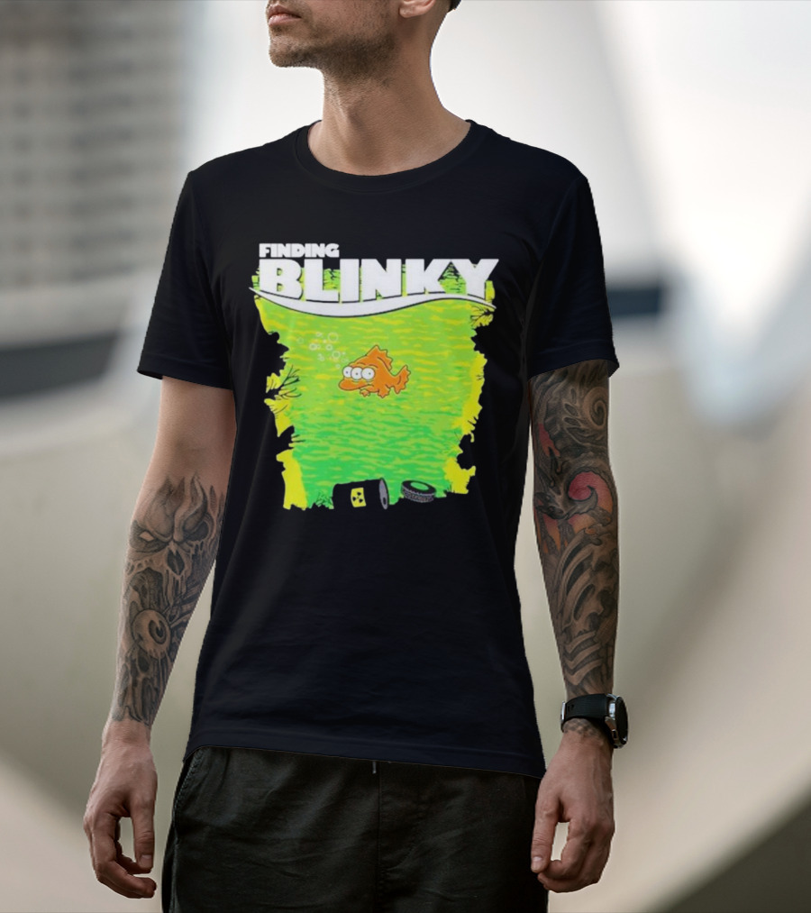 Finding Blinky Three-Eyed Fish Dump Reference T-Shirt