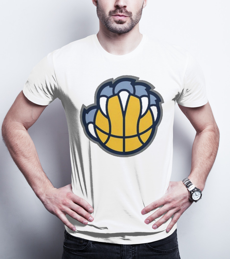 Memphis Grizzlies Claw Basketball T-Shirt