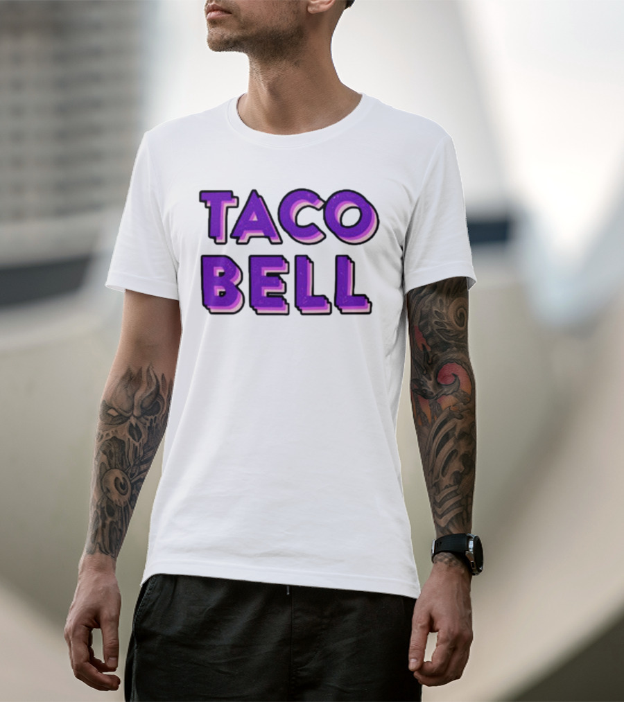 Taco Bell Distress Text T-Shirt
