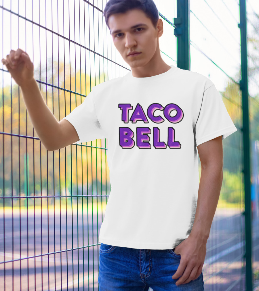 Taco Bell Distress Text T-Shirt