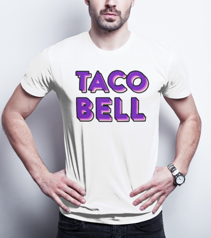 Taco Bell Distress Text T-Shirt