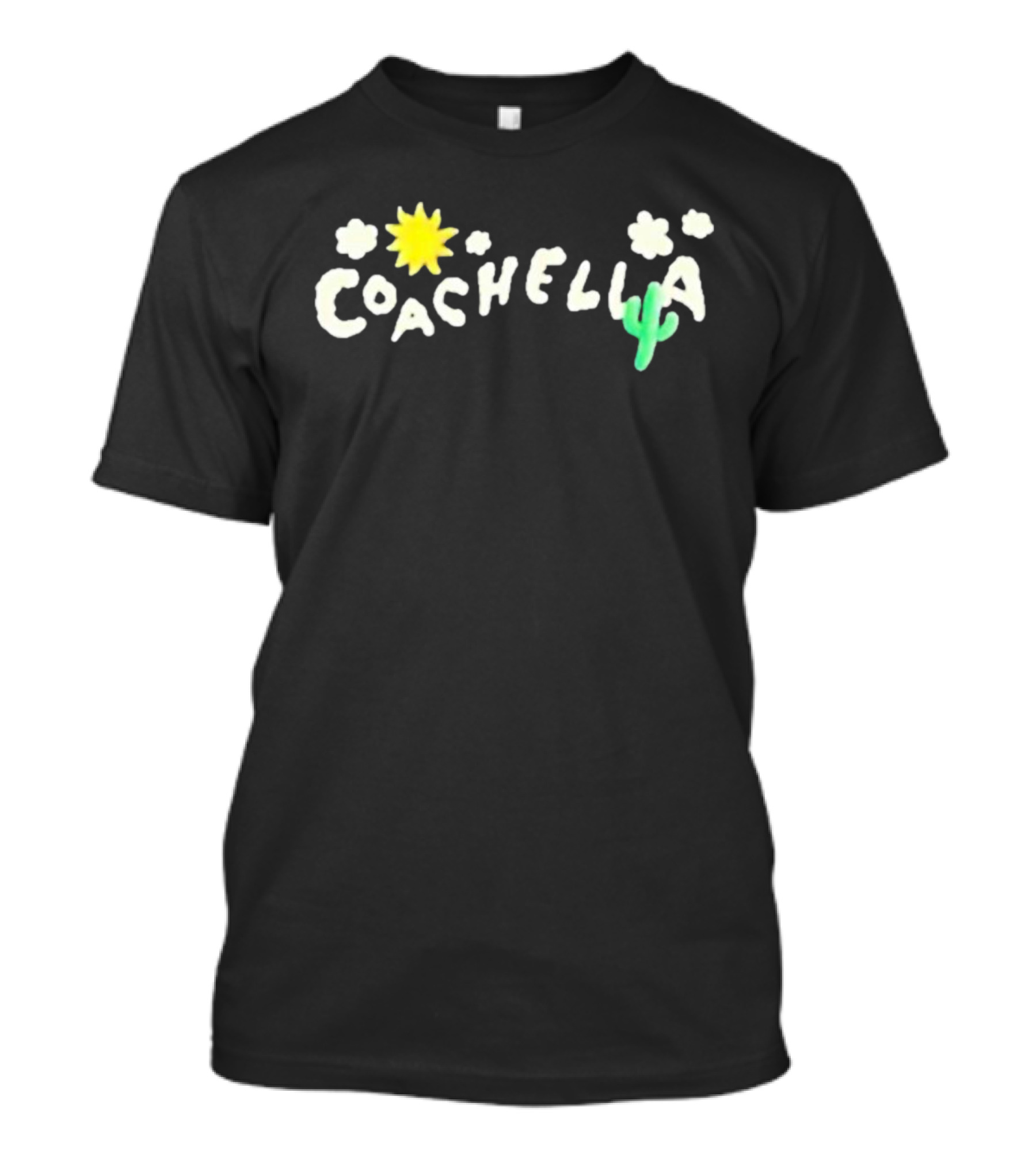 Coachella Clouds Sun Cactus Balloons Lineup T-Shirt
