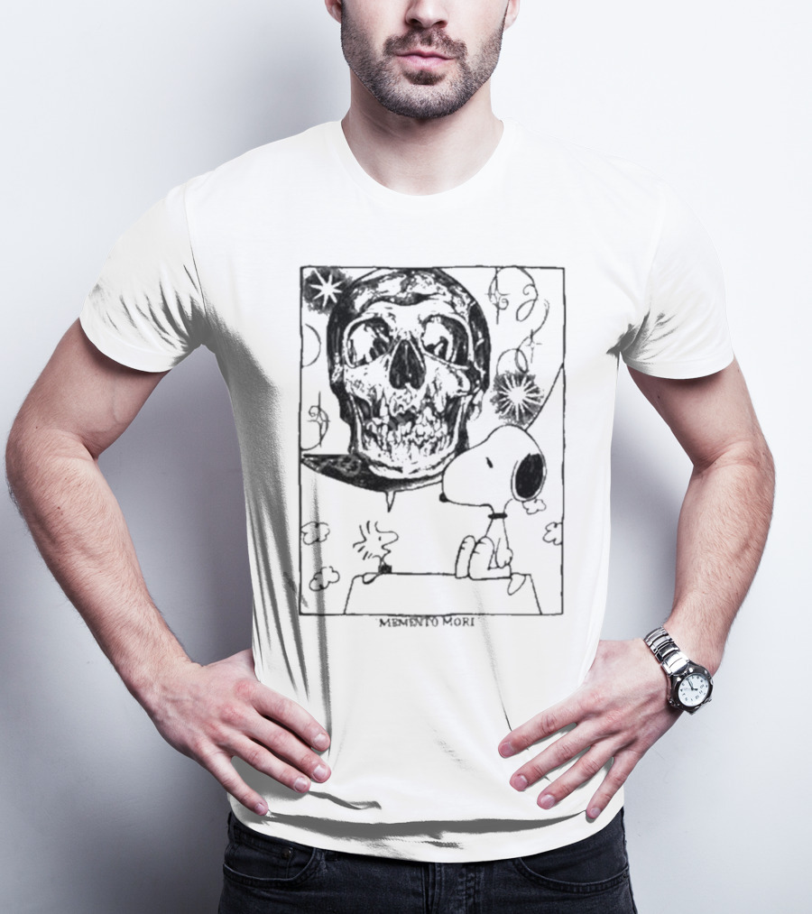 Memento Mori Snoopy Skull Art By Bbydeb T-Shirt