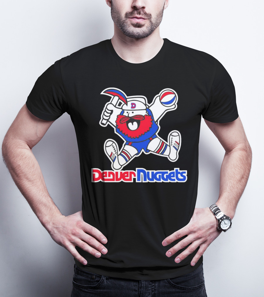 Denver Nuggets Classics Miner Mascot Throwback T-Shirt