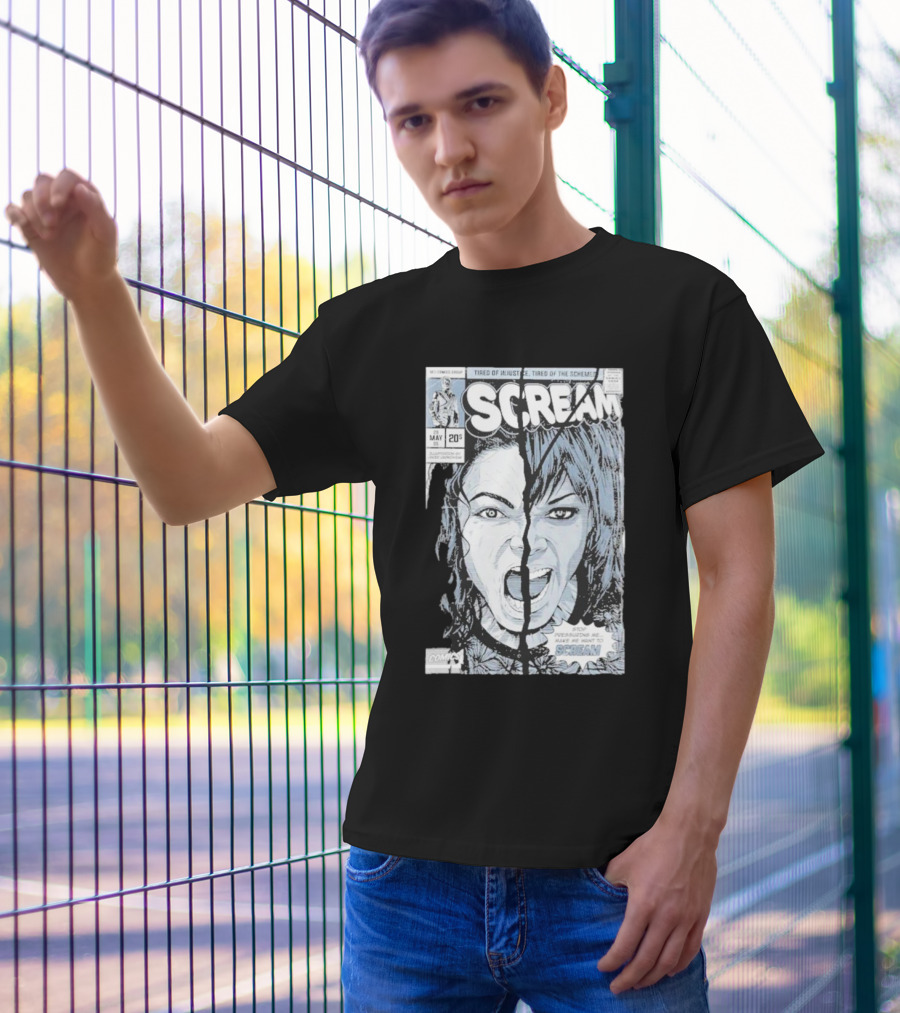 Mj History Scream Tired Of Injustice Tired Of The Schemes Comic May 20 Scream T-Shirt