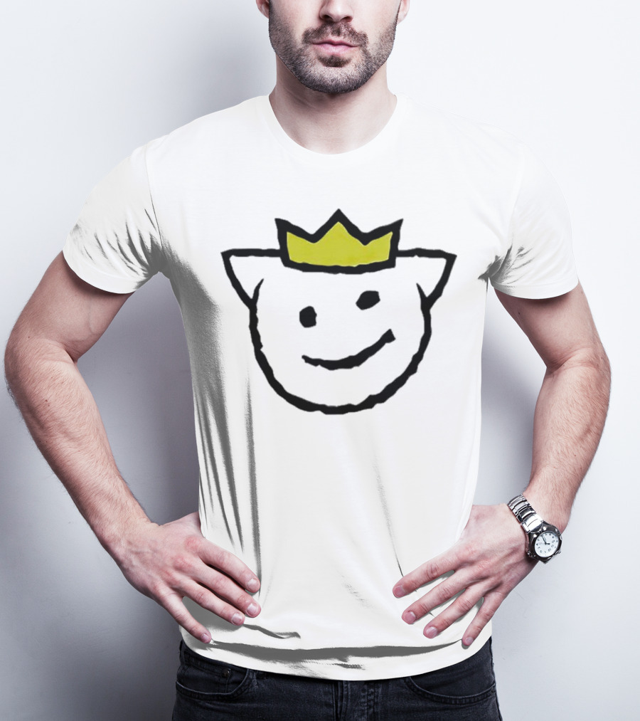 Agro Tommyinnit Collaboration Yellow Crown Smiley Face T-Shirt