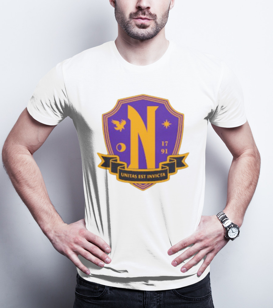 Nevermore Academy Unitas Est Invicta 1791 Crest T-Shirt