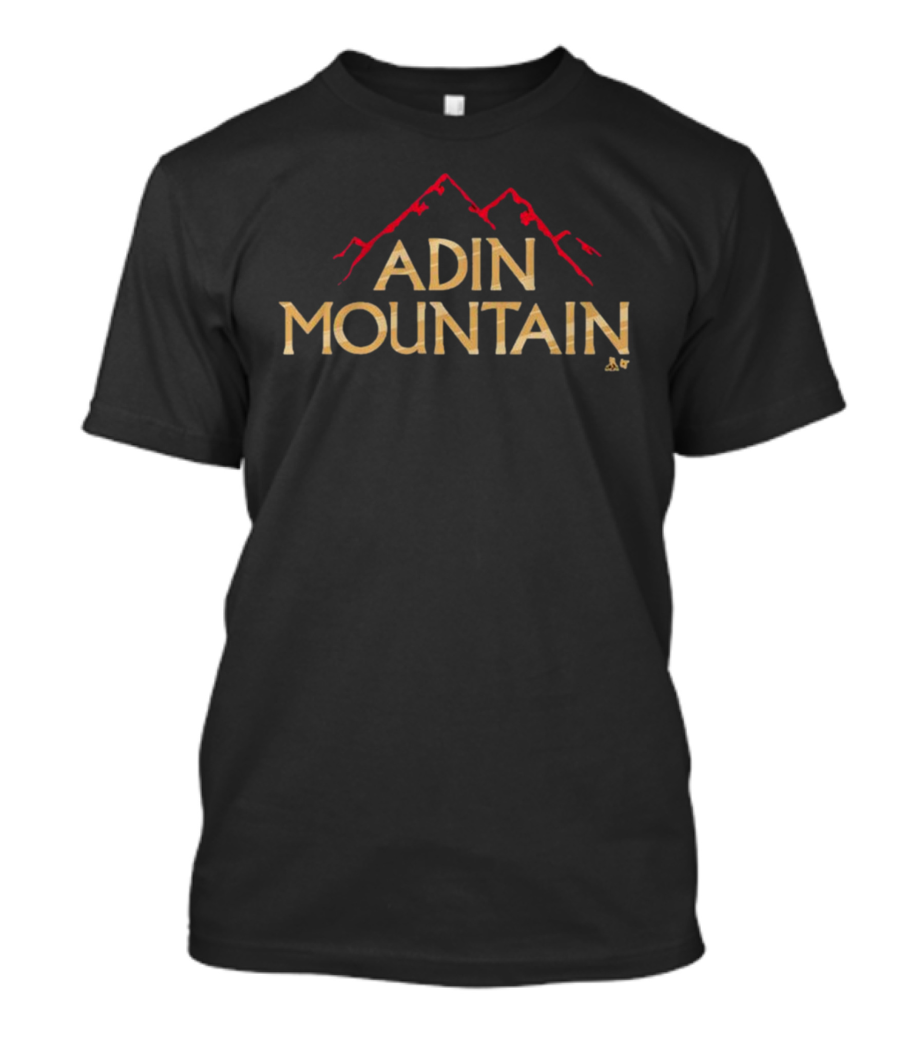 Adin Hill Mountain Logo Iconic Red Peaks T-Shirt