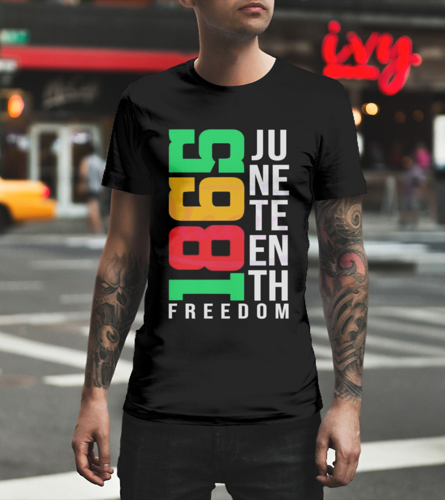 1865 Juneteenth Freedom Black History Month T-Shirt