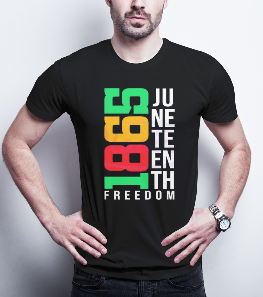 1865 Juneteenth Freedom Black History Month T-Shirt