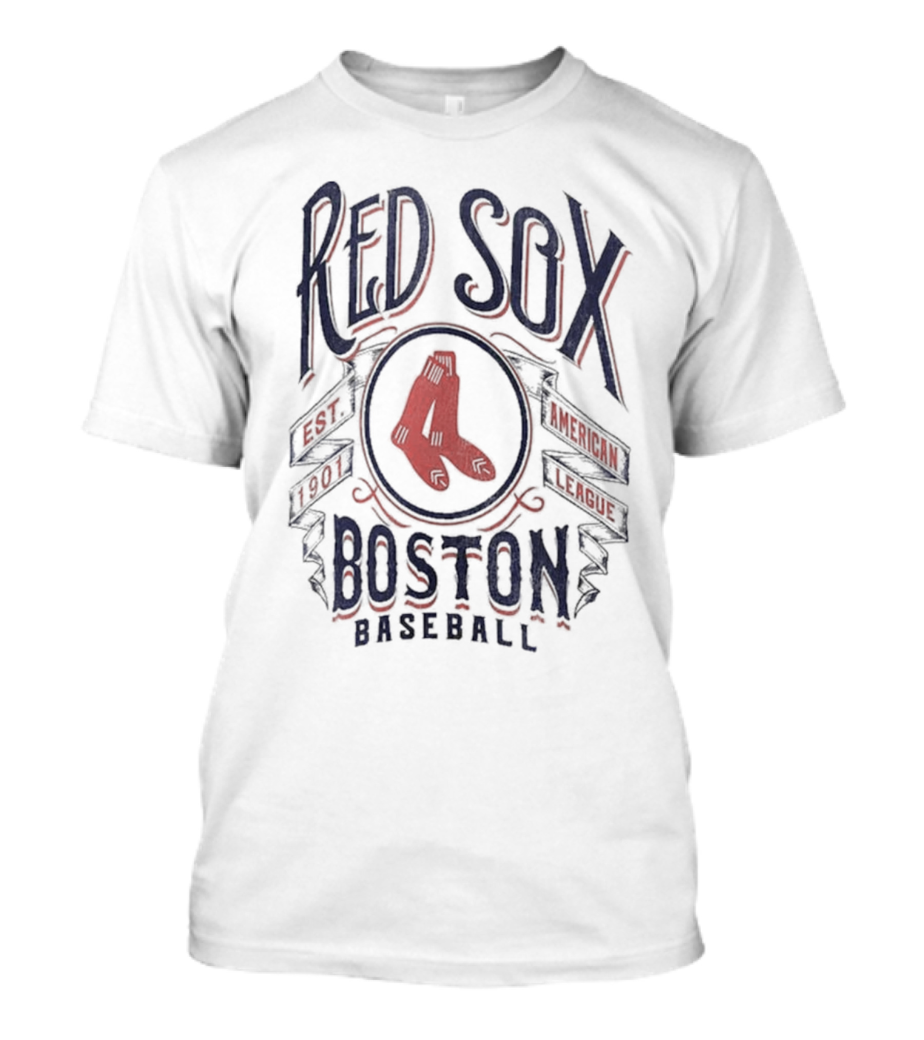 Boston Red Sox American League Est 1901 Baseball Darius Rucker Collection Distressed Rock T-Shirt