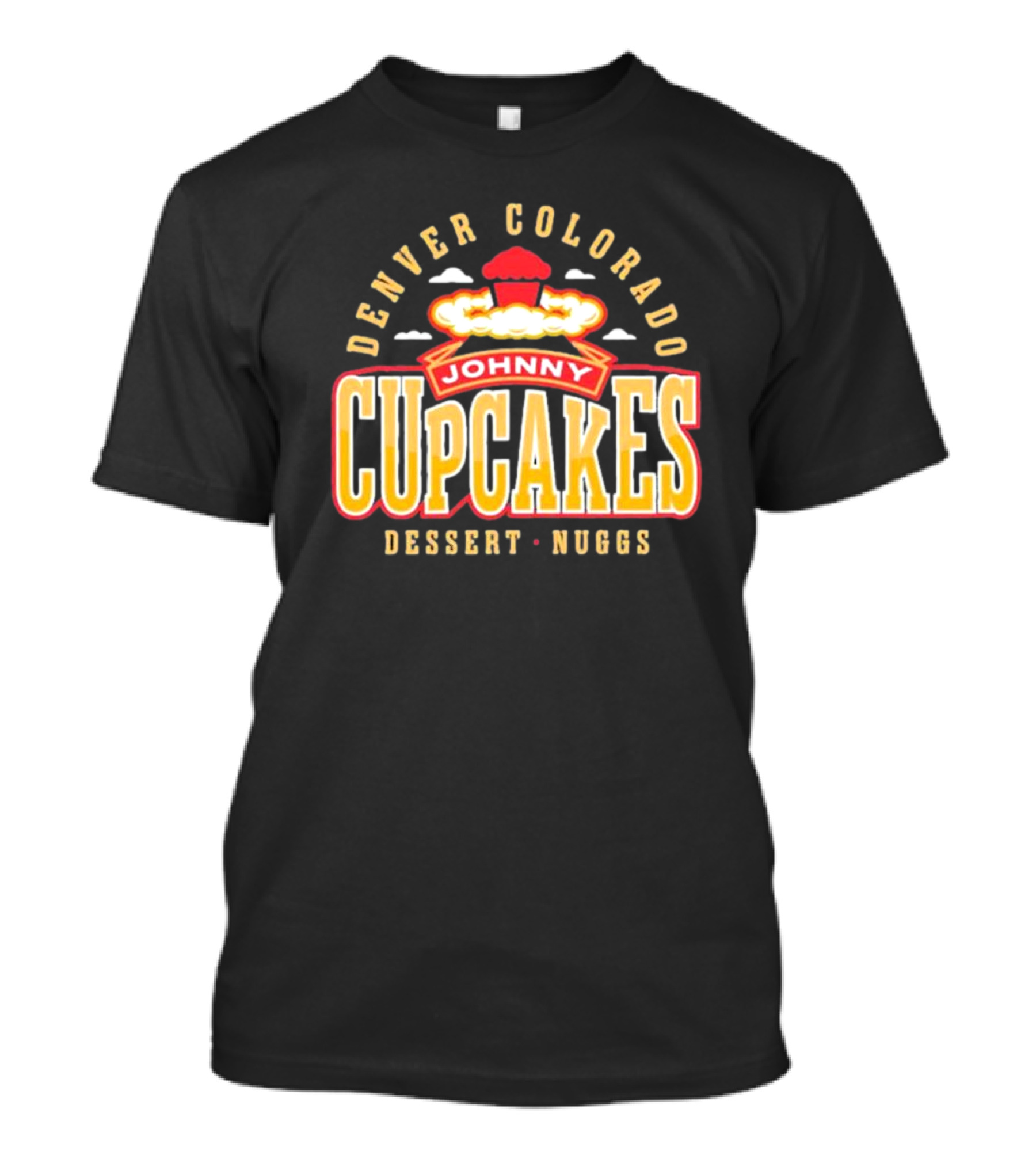 Denver Colorado Johnny Cupcakes Dessert Nuggs T-Shirt