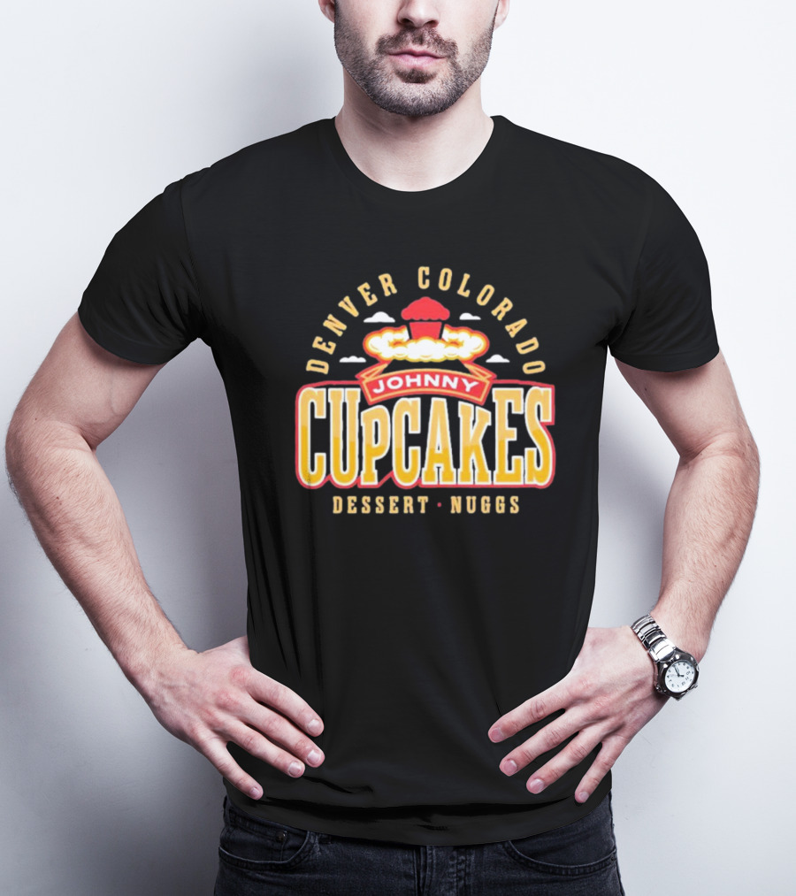 Denver Colorado Johnny Cupcakes Dessert Nuggs T-Shirt