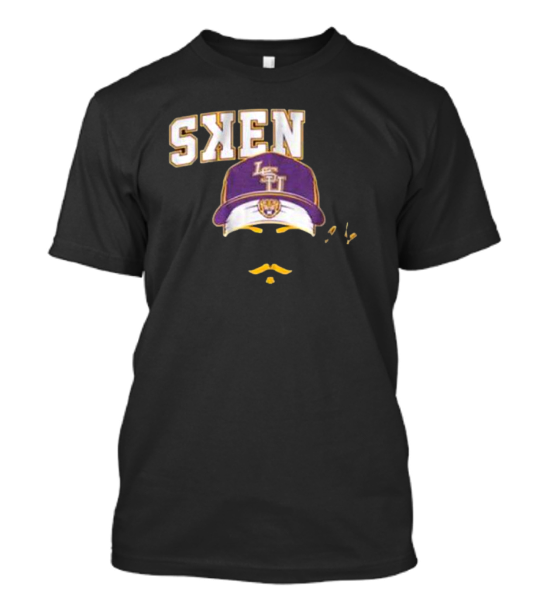 LSU Baseball Paul Skenes Stache Cap T-Shirt