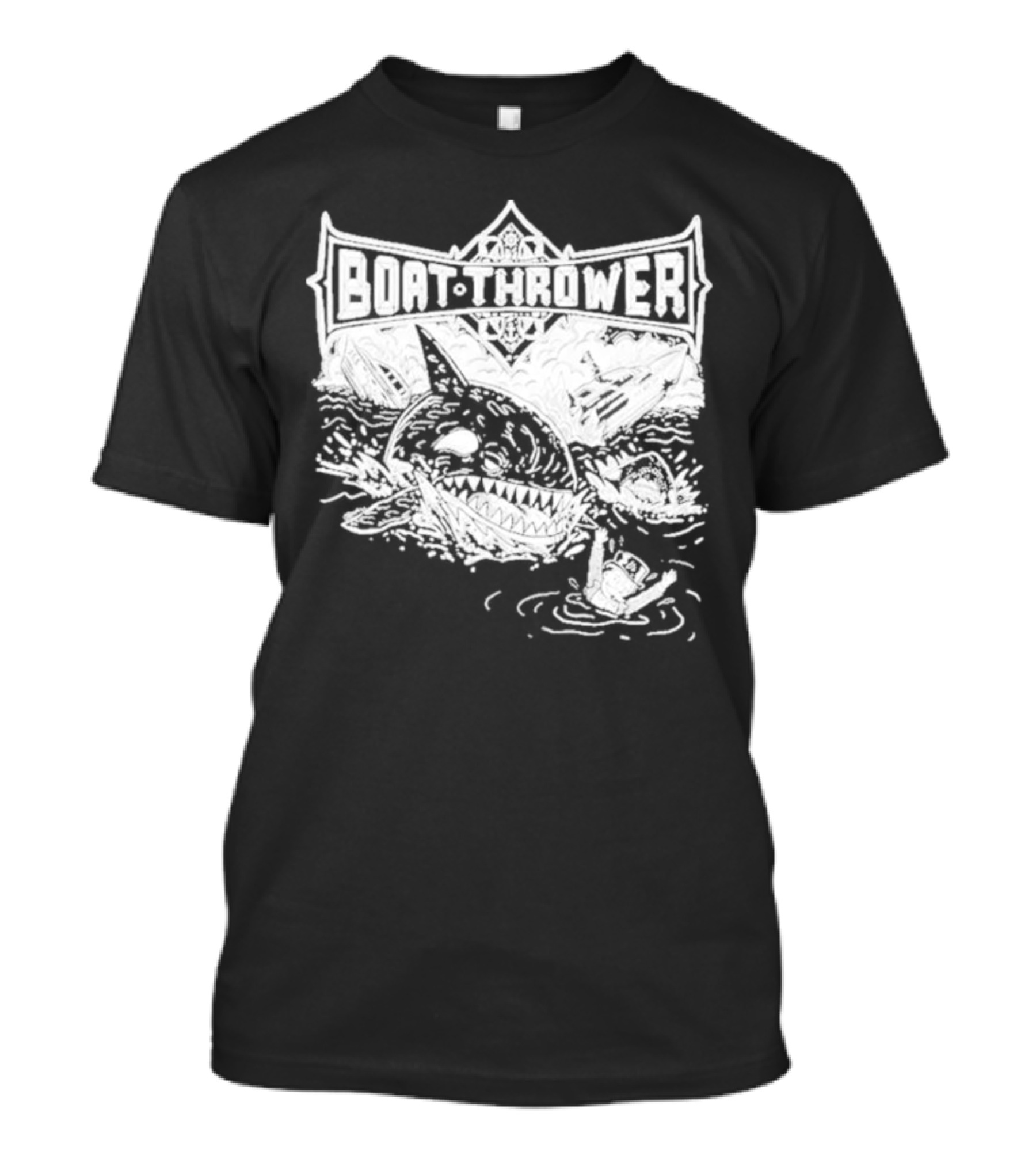 BOAT THROWER Shark Battle Adventure T-Shirt
