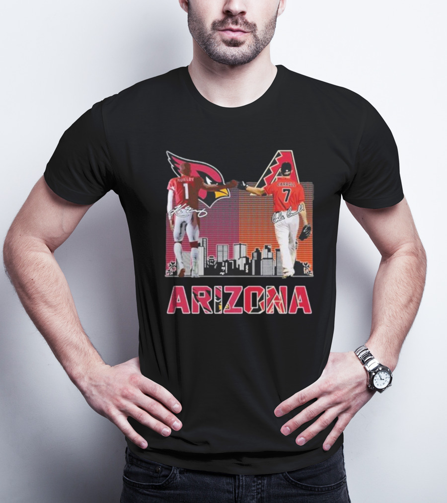 Arizona Cardinals Diamondbacks Kyler Murray And Corbin Carroll Signatures T-Shirt