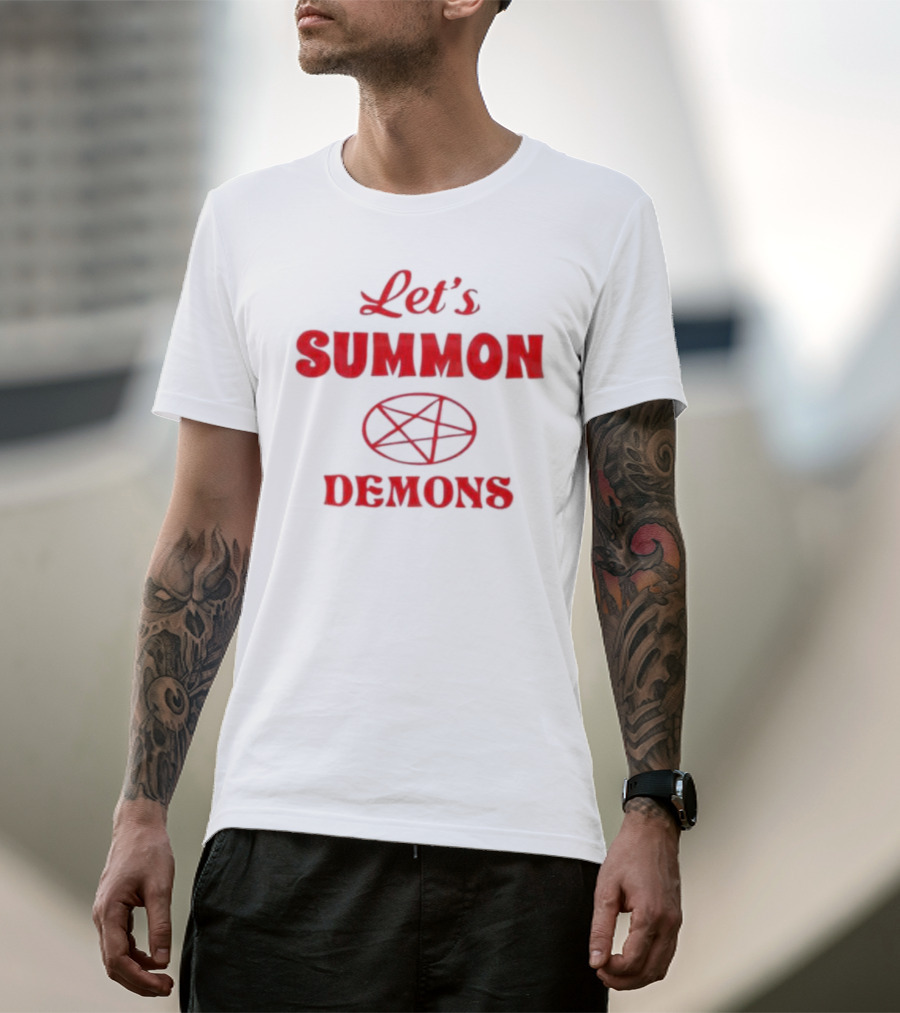 Let's Summon Demons Pentagram T-Shirt