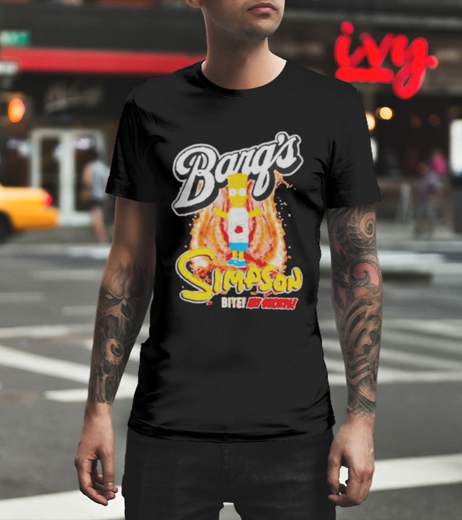 Barg’s Root Beer Bart Simpson Bite My Shorts T-Shirt
