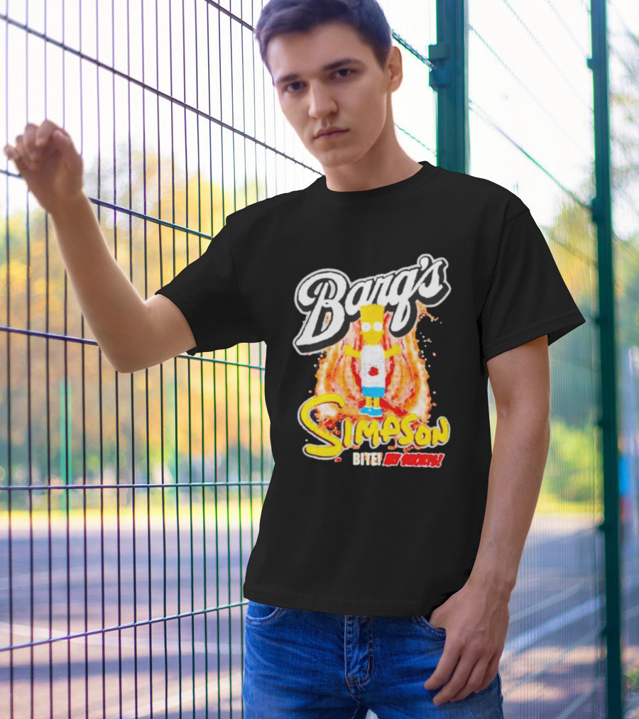 Barg’s Root Beer Bart Simpson Bite My Shorts T-Shirt