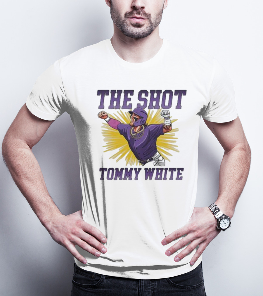 Tommy White The Shot Baseball Celebration Explosion T-Shirt