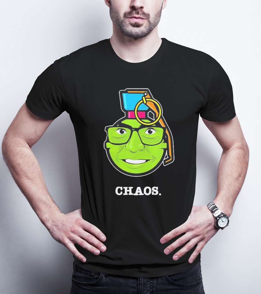 Lebatard And Friends Store Chaos Grenade Icon With Glasses And Smile T-Shirt