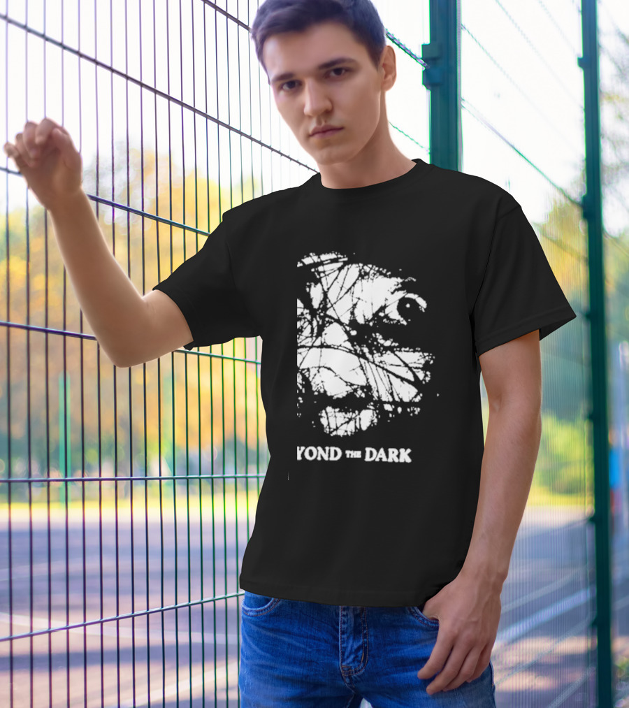 Beyond The Dark Exploring With Josh Eerie Face In Abstract Webbing T-Shirt
