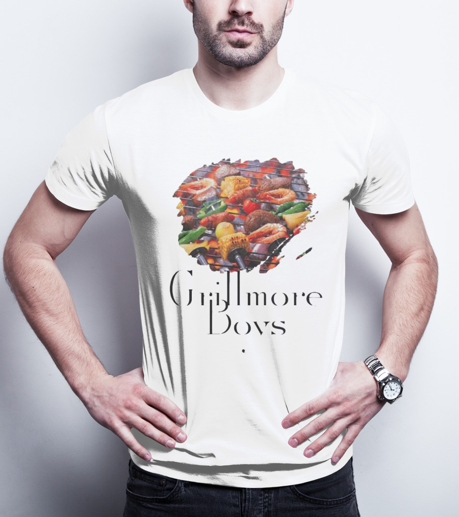 Grillmore Boys BBQ Feast Vegetables Meat Peppers Grilling T-Shirt