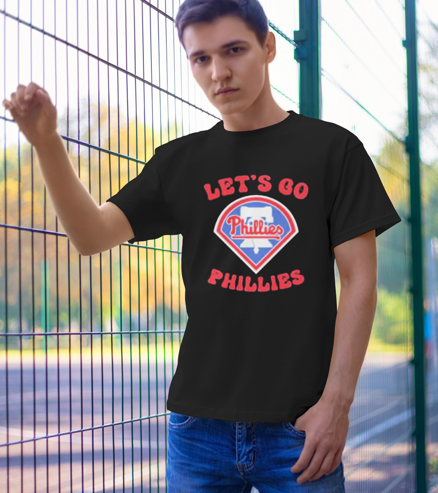 Let's Go Phillies Liberty Bell Baseball Team Fan Support T-Shirt