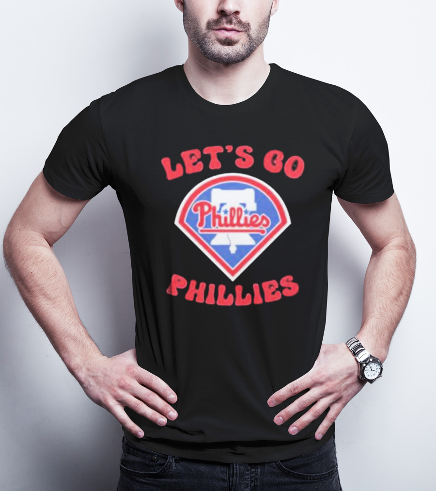 Let's Go Phillies Liberty Bell Baseball Team Fan Support T-Shirt