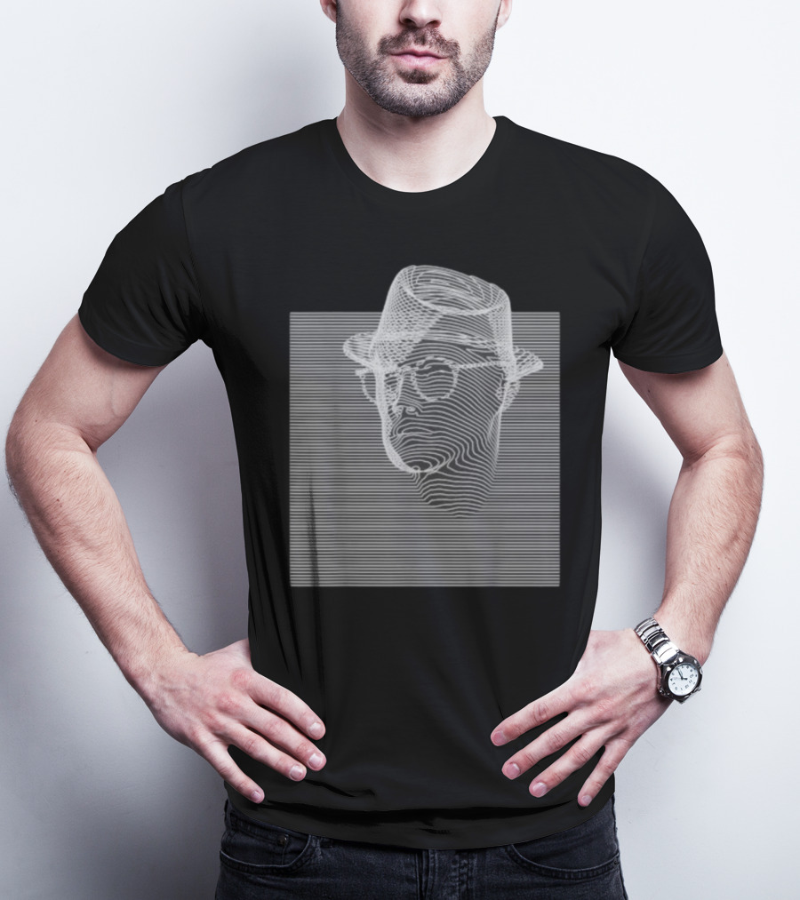 Emerging 3 Contemplation Optical Illusion Hat And Glasses T-Shirt