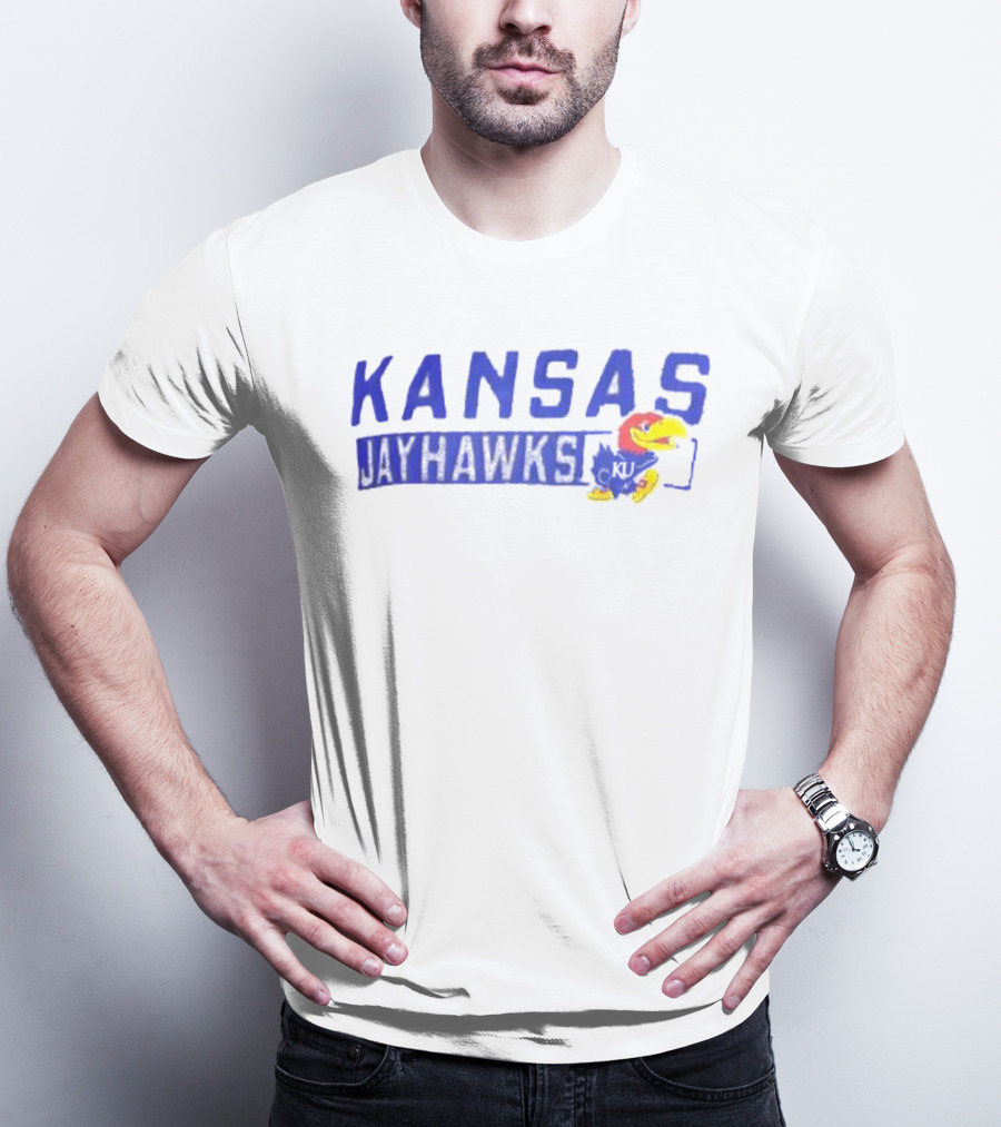 Kansas Jayhawks KU Champion Slate Impact Knockout T-Shirt