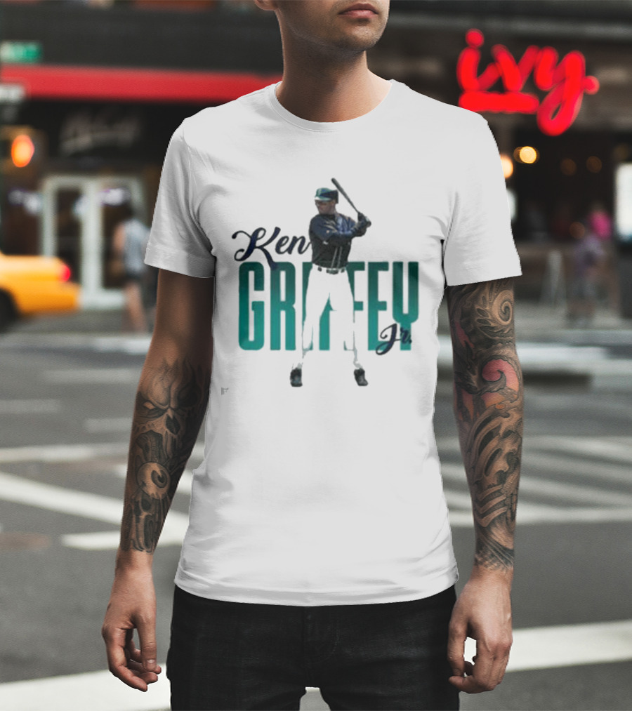 Ken Griffey Jr Seattle Mariners Iconic Baseball Legend T-Shirt