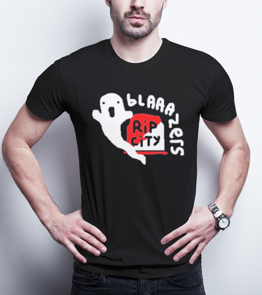 Rip City Blaaazers Ghost And Tombstone T-Shirt