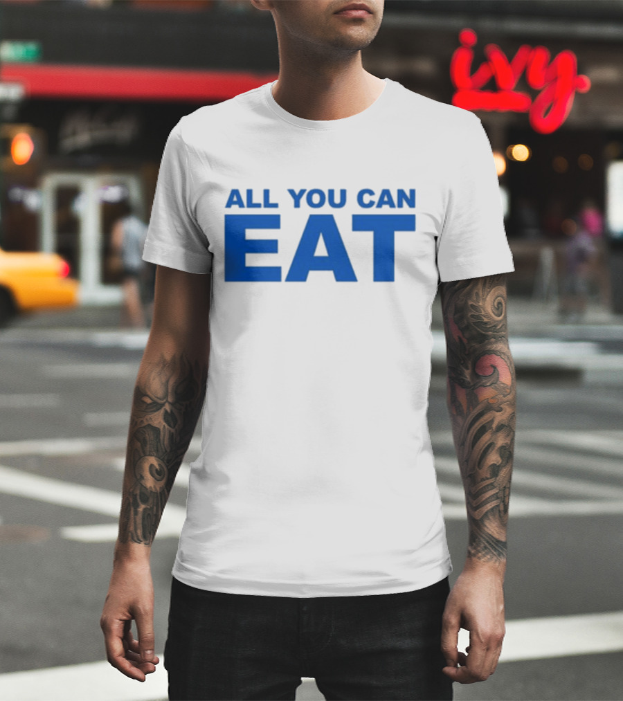 Sappy All You Can Eat Blue Letters T-Shirt