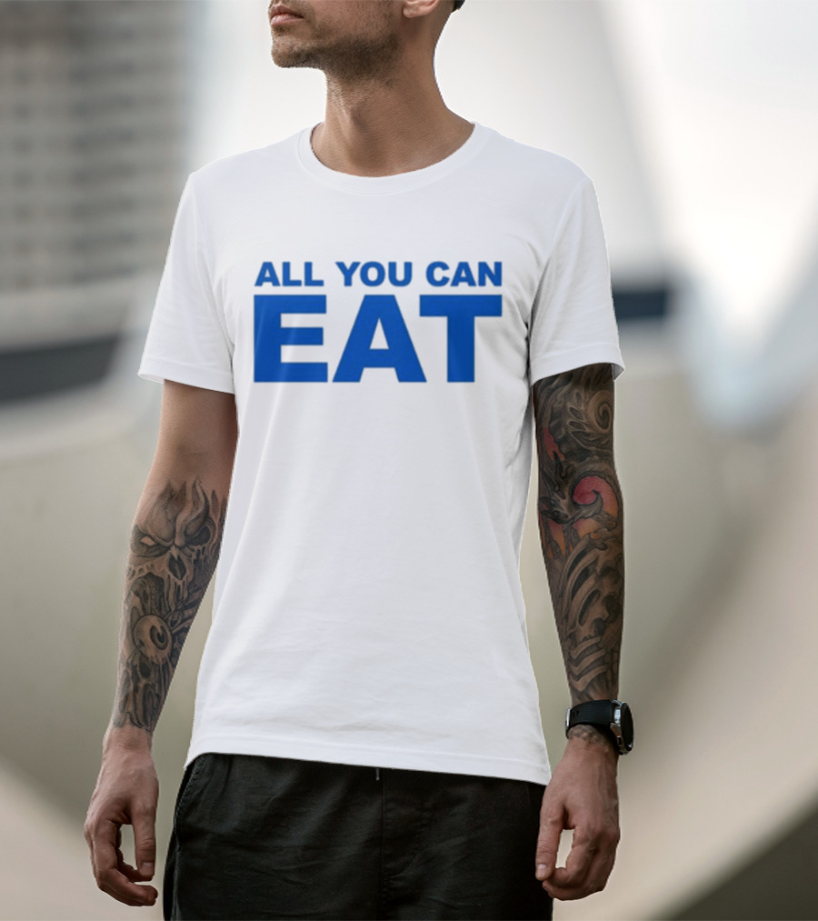 Sappy All You Can Eat Blue Letters T-Shirt