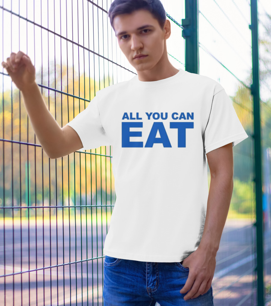 Sappy All You Can Eat Blue Letters T-Shirt