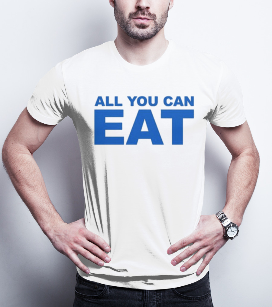Sappy All You Can Eat Blue Letters T-Shirt