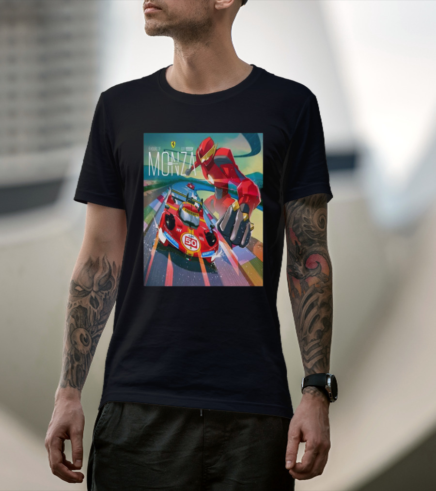 6 Hours Of Monza July 9 Ferrari Racing Robot T-Shirt