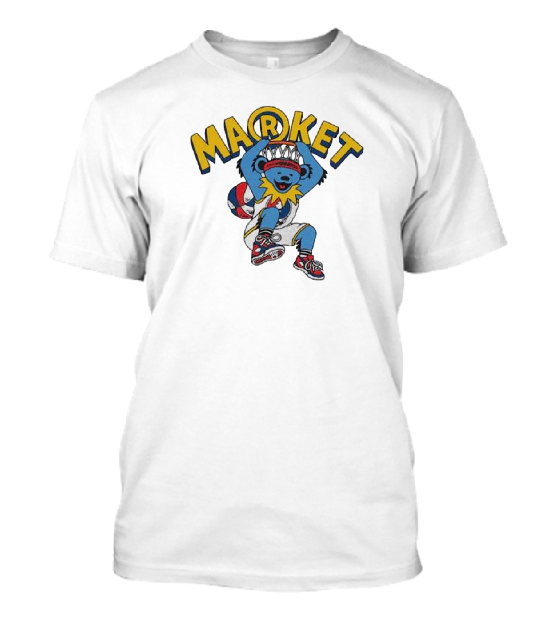 MARKET Dunking Bear Basketball Grateful Dead T-Shirt