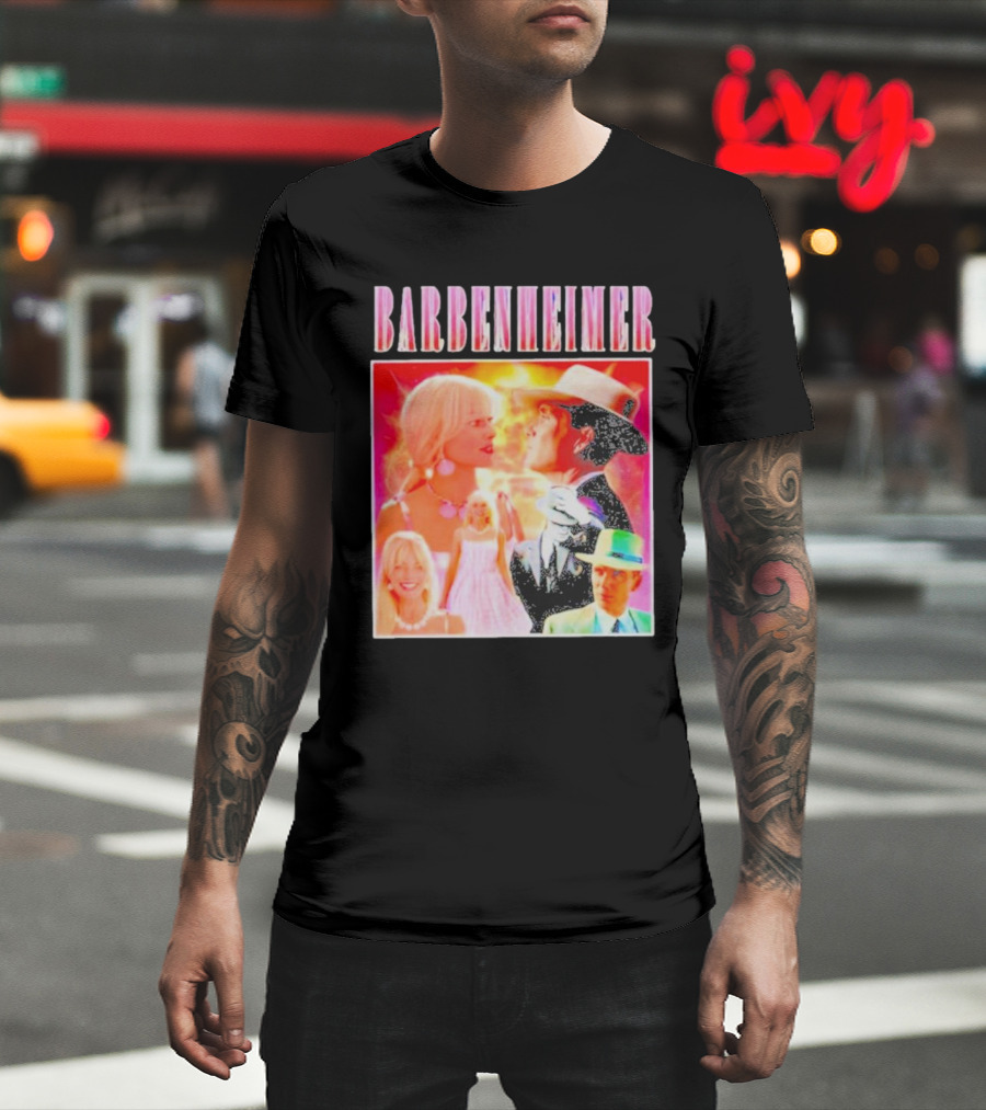 Barbenheimer Oppenheimer Barbie Movie Mashup T-Shirt