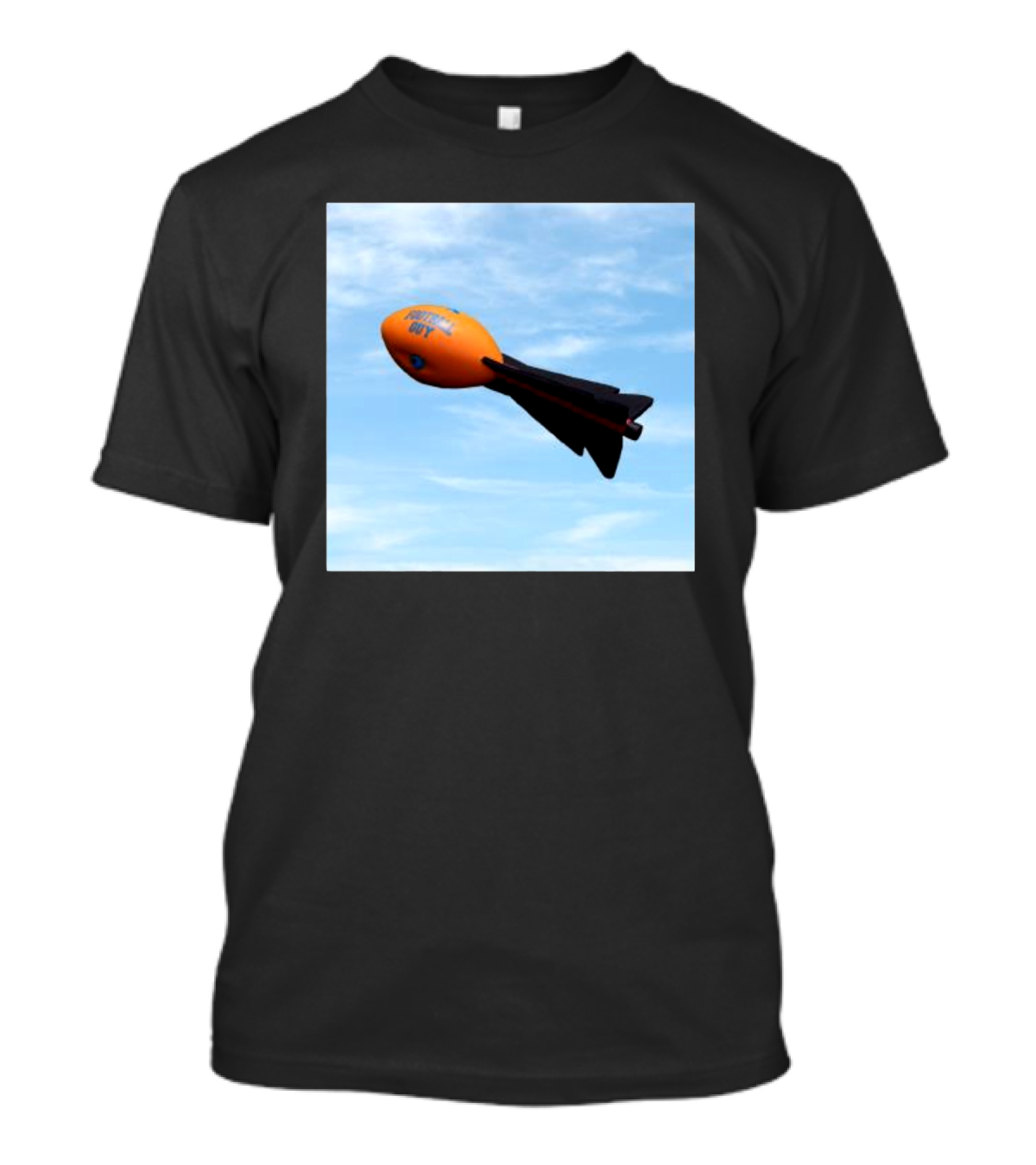 Football Guy Rocket Sky Launch T-Shirt