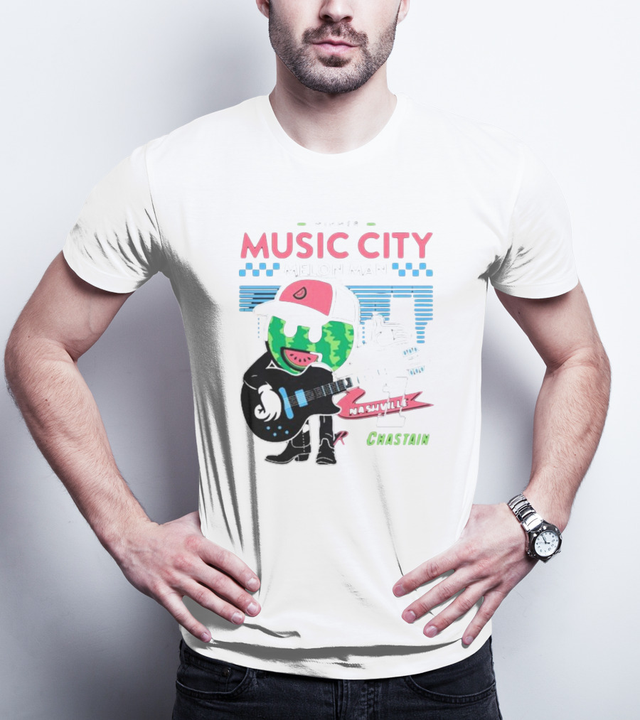 Winner Music City Melon Man Nashville Chastain T-Shirt
