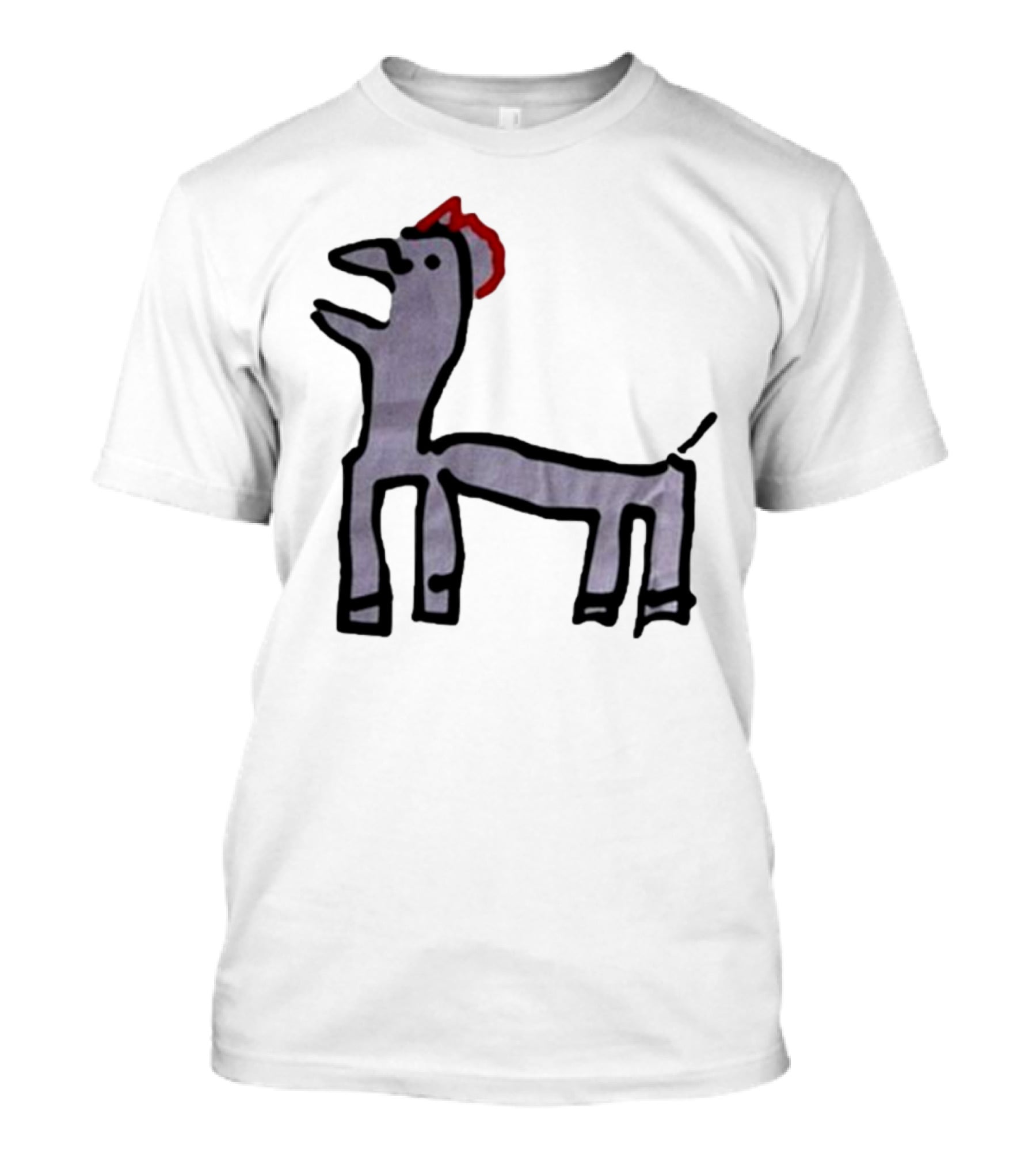 Jeremy Frieser Kimpie Paarntie Drawing With Red Mane T-Shirt