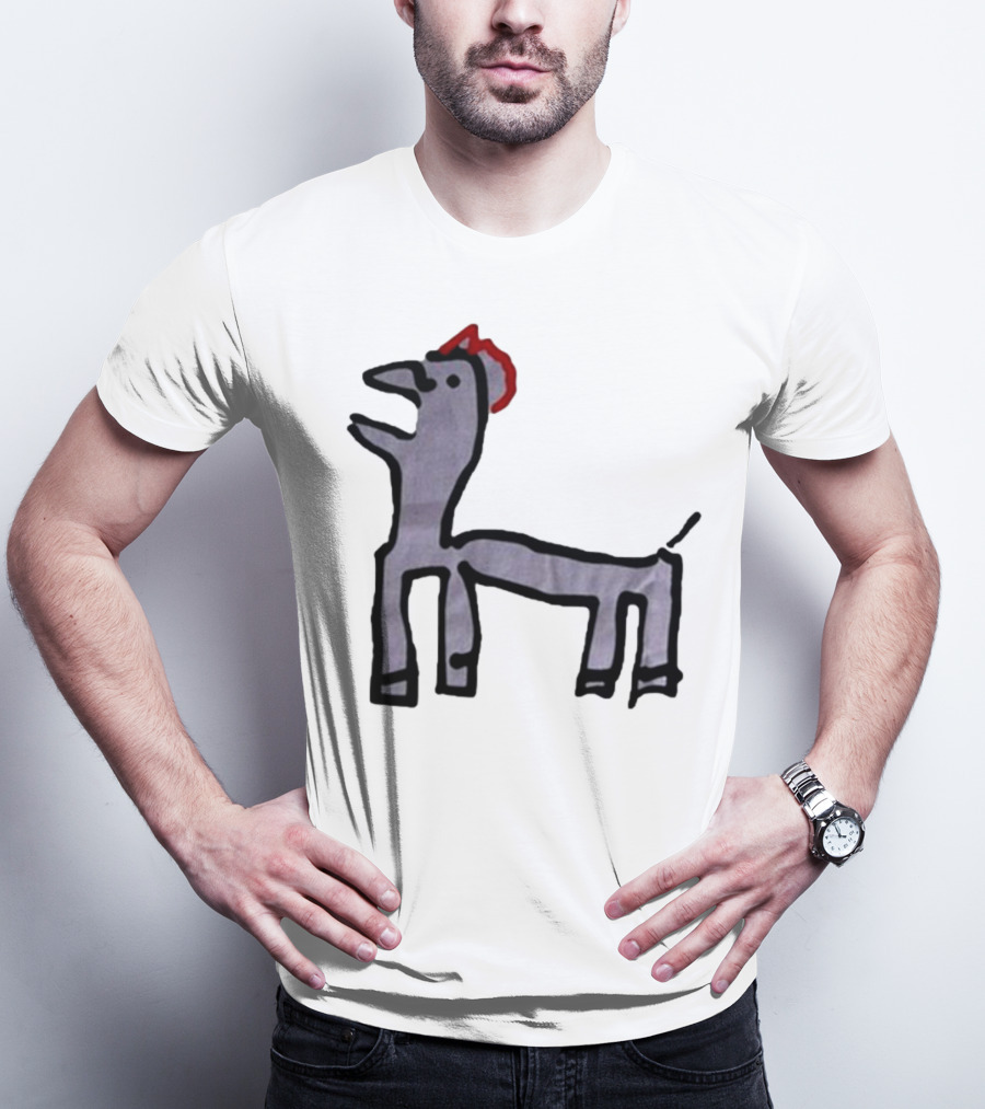 Jeremy Frieser Kimpie Paarntie Drawing With Red Mane T-Shirt