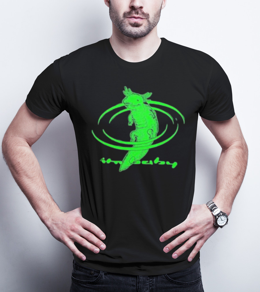 I'M Baby By Dogecore Axolotl Neon Green T-Shirt