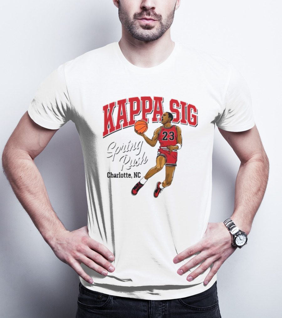 Kappa Sig 23 Basketball Spring Rush Charlotte NC T-Shirt