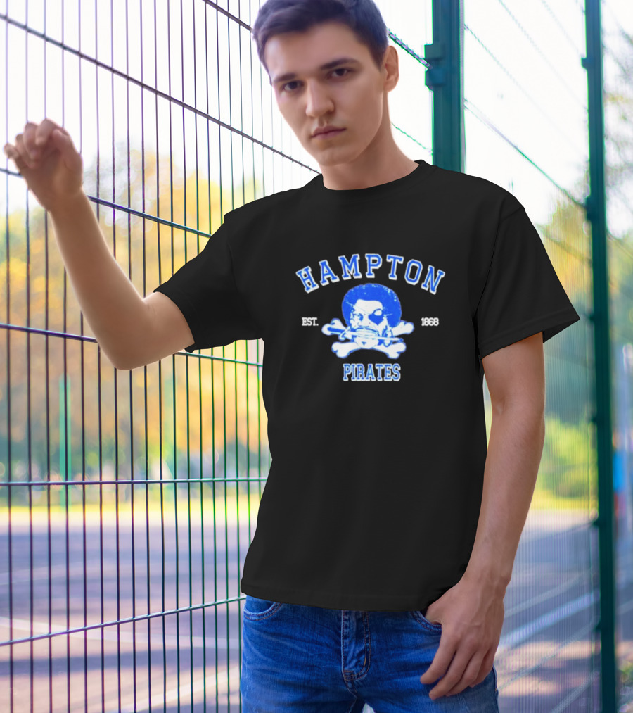 Hampton Pirates Est.1868 Skull And Crossbones T-Shirt